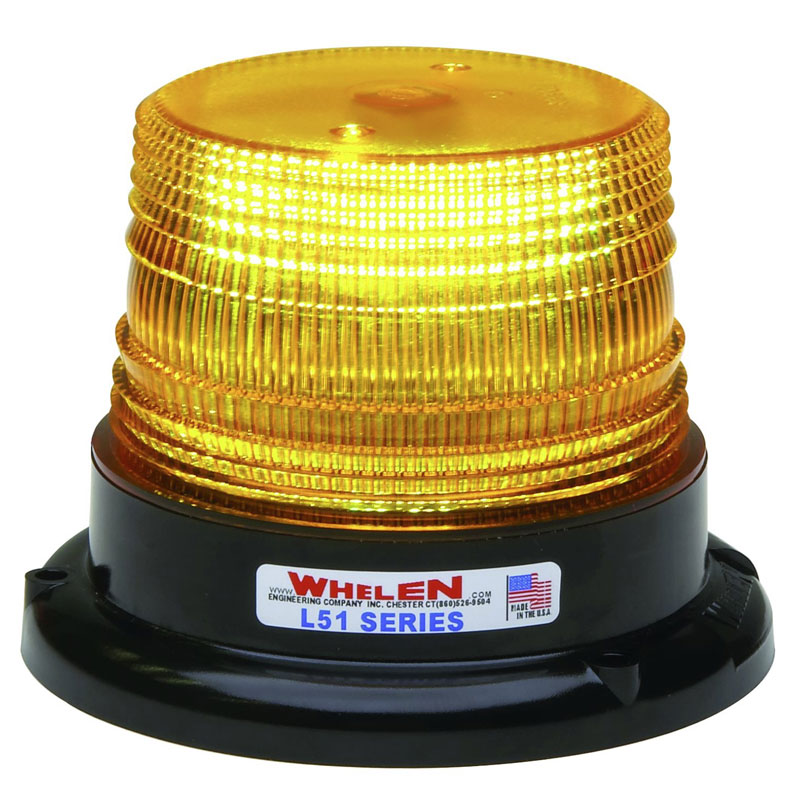 Whelen L51AP 12V DC Permanent Mount Class 1 Beacon - Amber